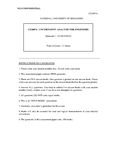 CE2407 - NUS - Engineering & Uncertainty Analyses - Studocu