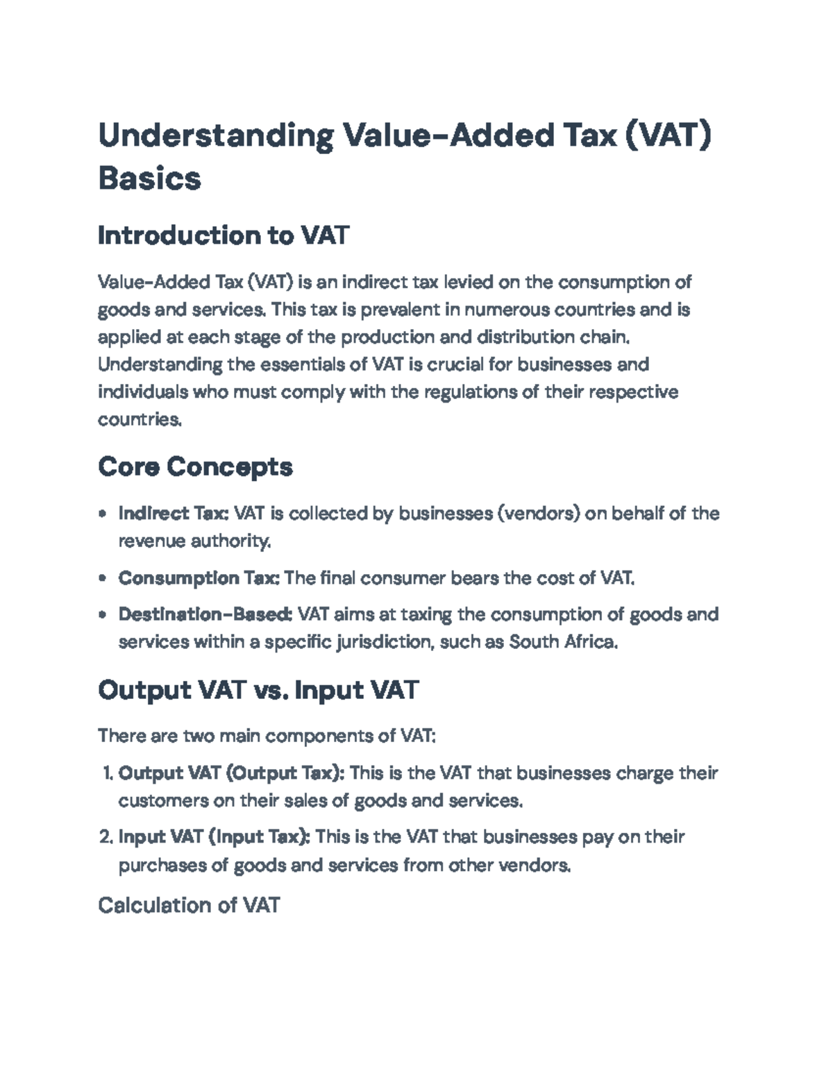 Understanding Value-Added Tax (VAT) - Regulation and Compliance Guide ...