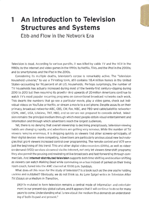 Television: Visual Storytelling and Screen Culture - Fifth Edition - 3 ...