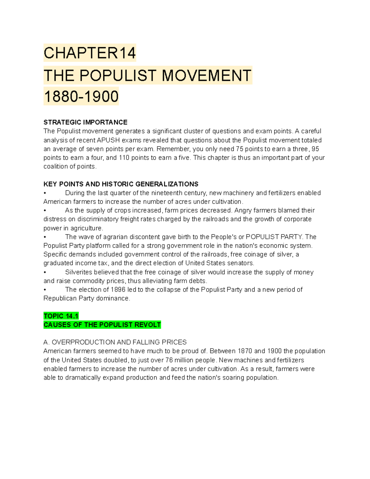 POPULIST MOVEMENT (1880-1900): Causes, Key Figures & Lasting Impact ...