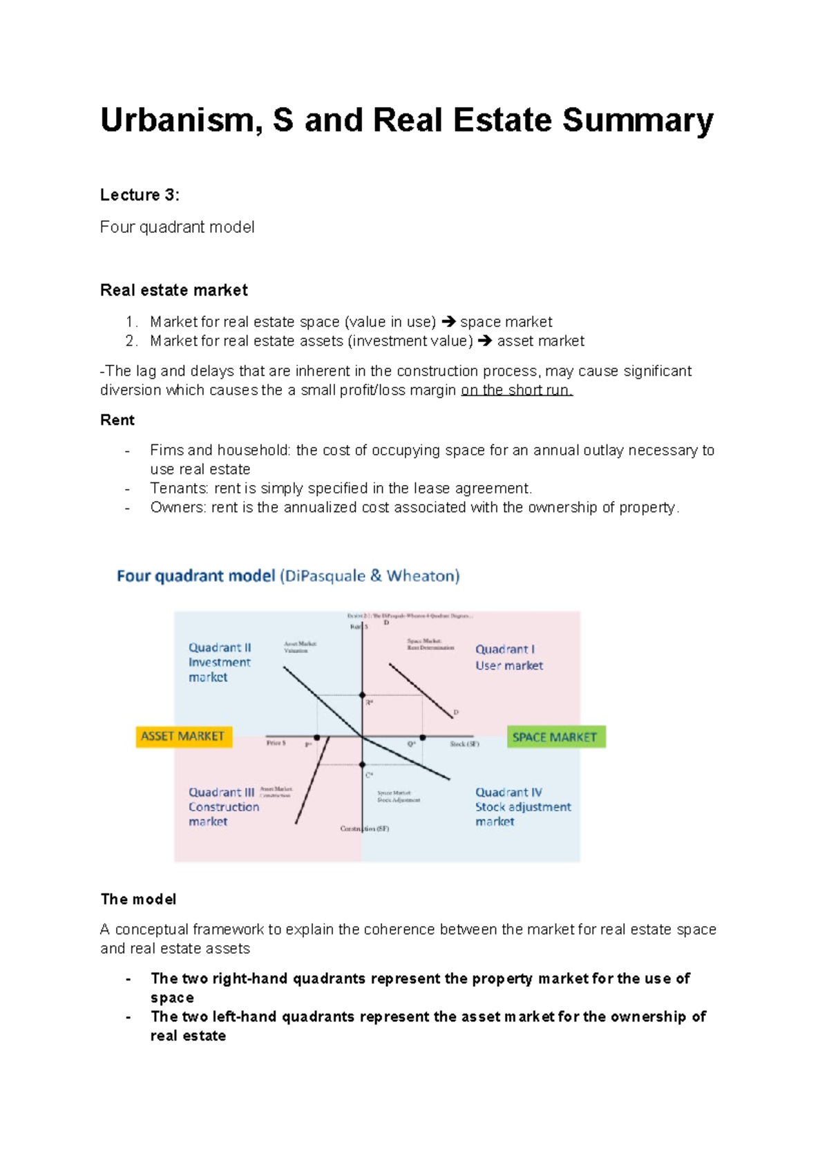7U4X0 Lecture 3: The Four Quadrant Model in Real Estate Dynamics ...