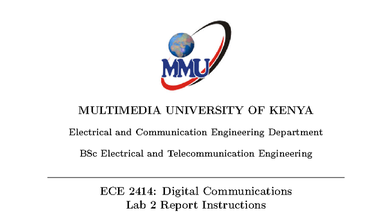 ECE 2414 Digital Communications Lab 2: Graph Theory & Compression ...
