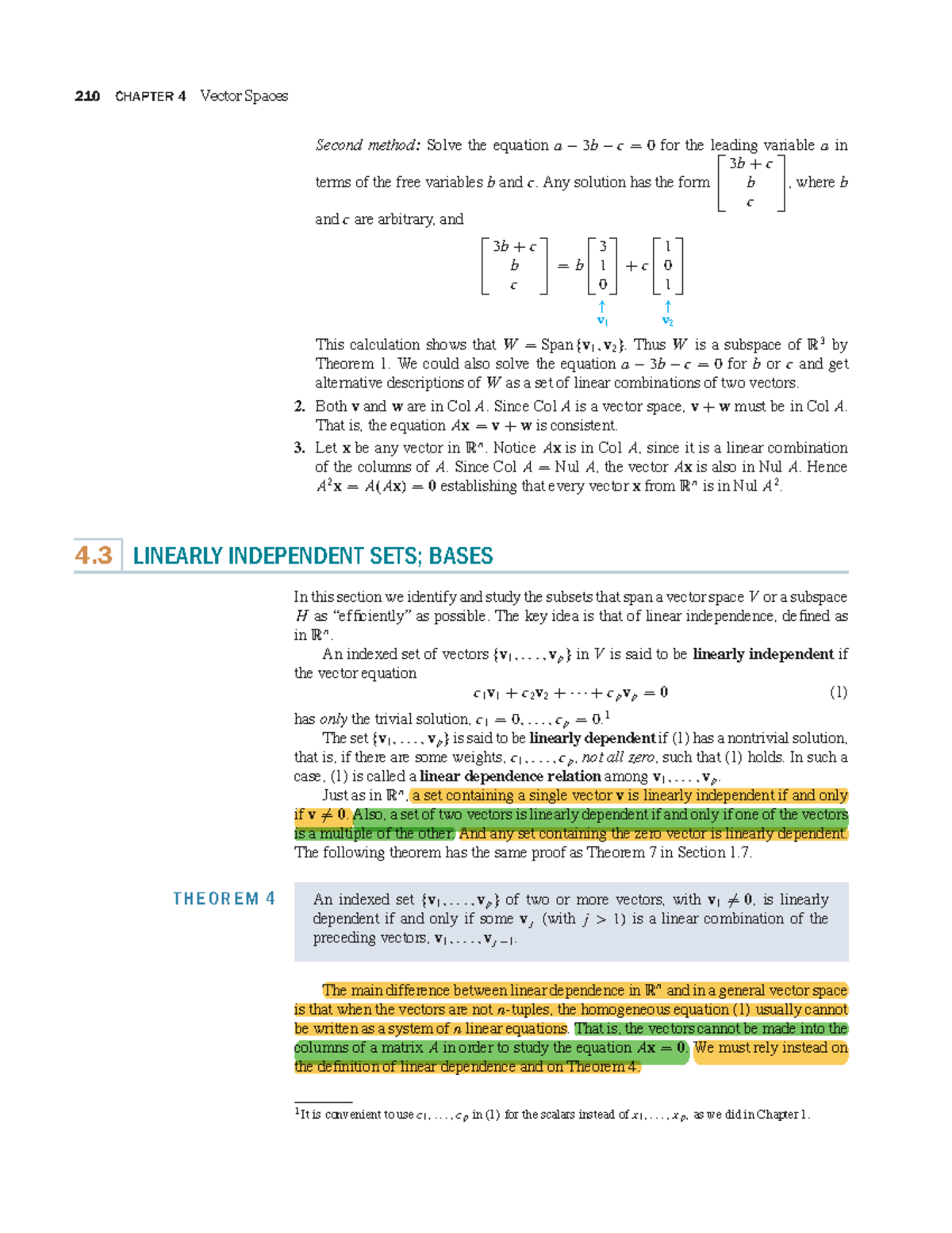 Linearly Independent Sets and Bases in Vector Spaces - $H"1TE3 Vector ...