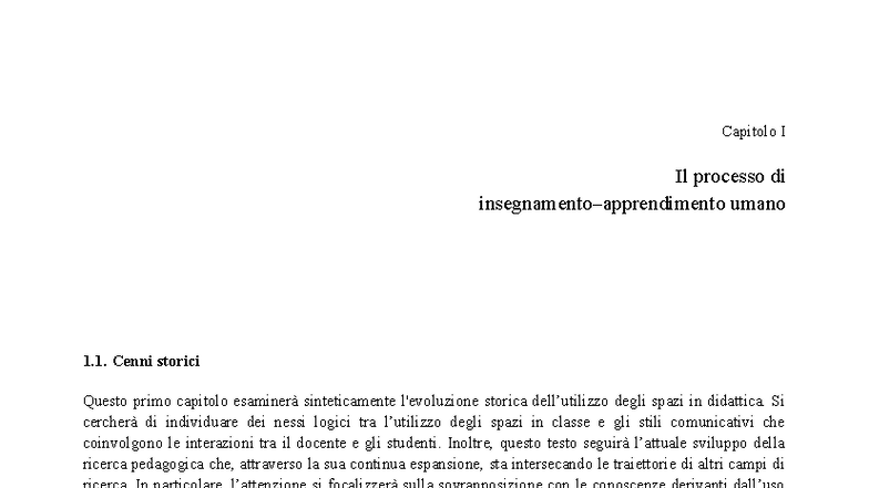 Capitolo I: Il Processo di Umano e la Didattica Storica (DA Studiare ...