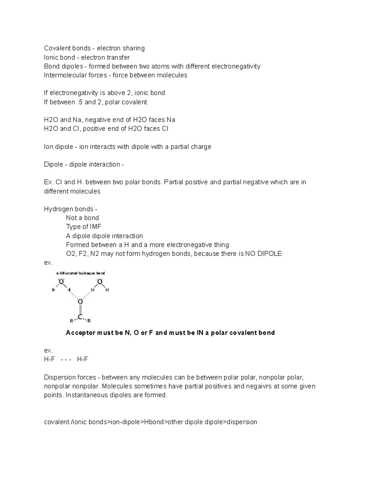 CHEM 1081 Chapter 12: Intermolecular Forces and Bonding Concepts - Studocu