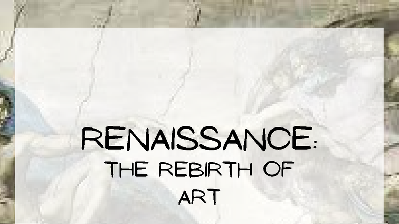Art Movements Overview: Renaissance to Contemporary (ART101) - Studocu