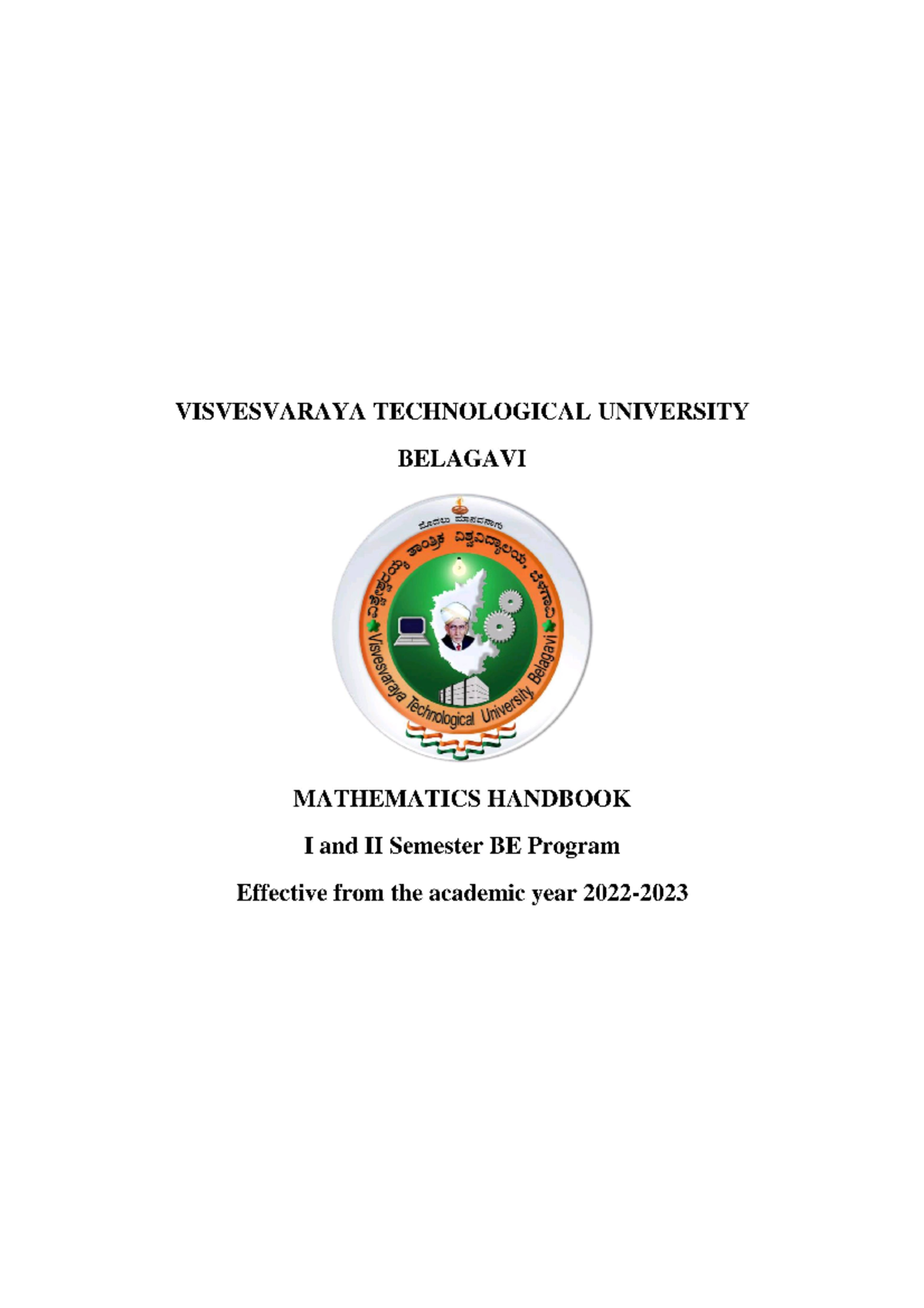 VTU MATHEMATICS Handbook - Final Exam Study Reference for BE Students ...