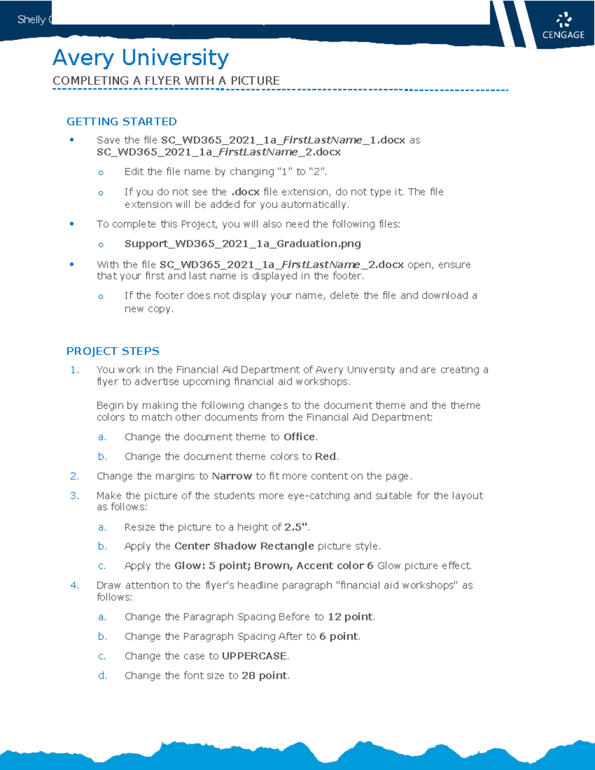 Creating a Flyer for Financial Aid Workshops - SC WD365 2021 1a - Studocu