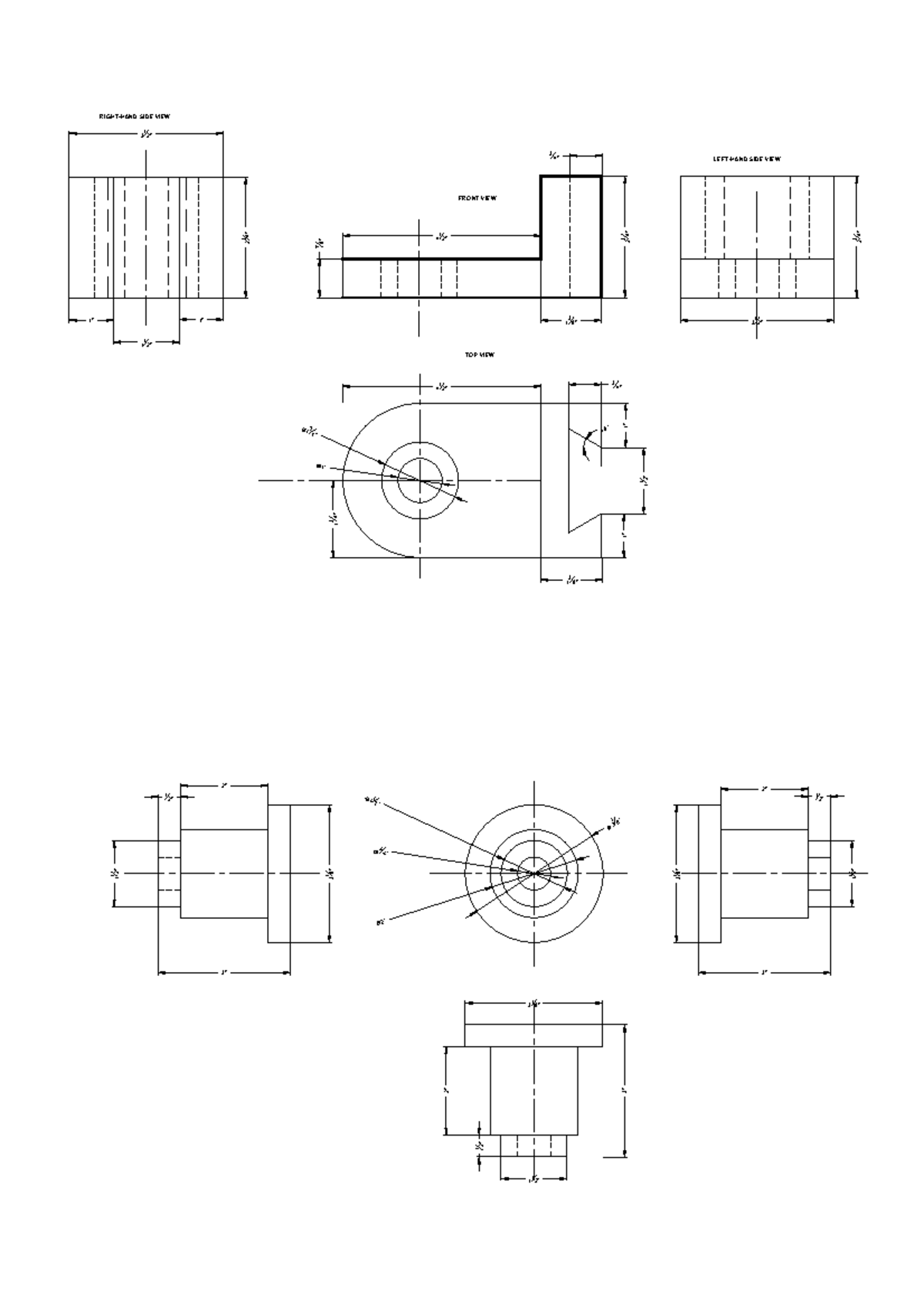 Drawing 1-Model - 2 412" 3 4" 13 8" 7 8" FRONT VIEW 1" 1" 112" 3 - Studocu