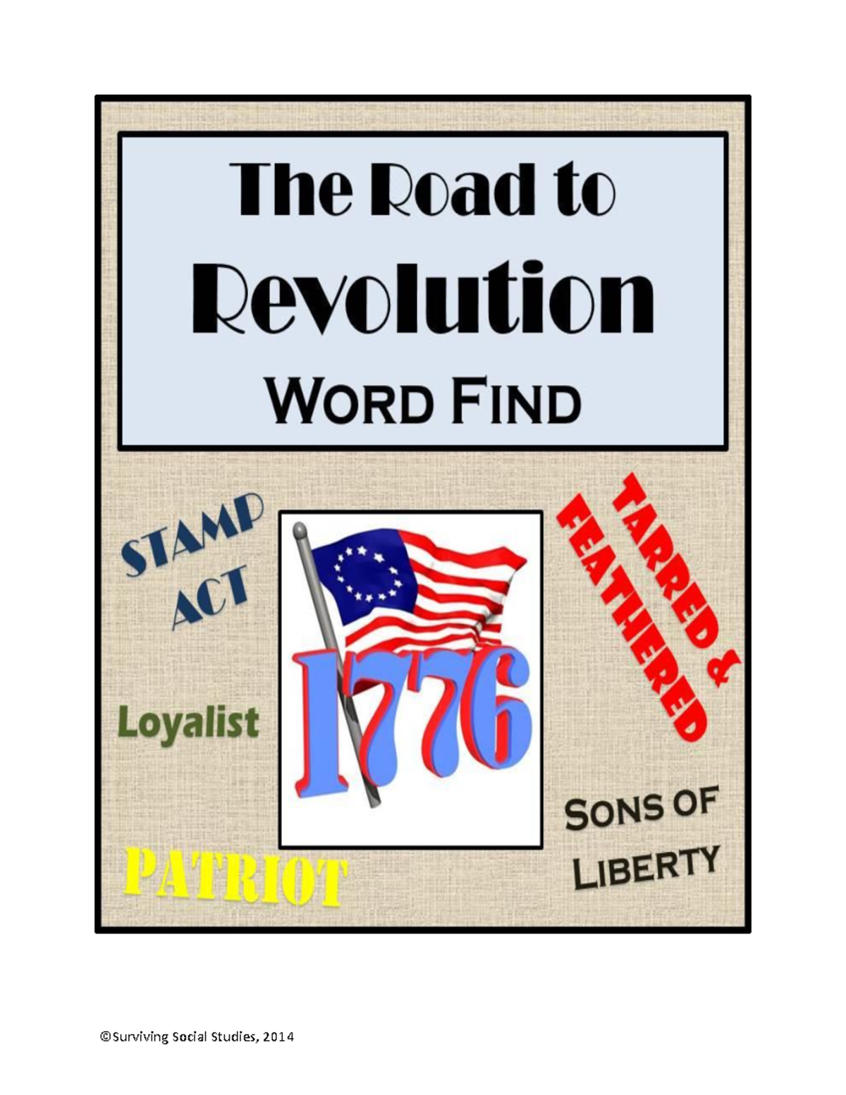 The Roadto Revolution Word Find USHistory American Revolution-1 ...