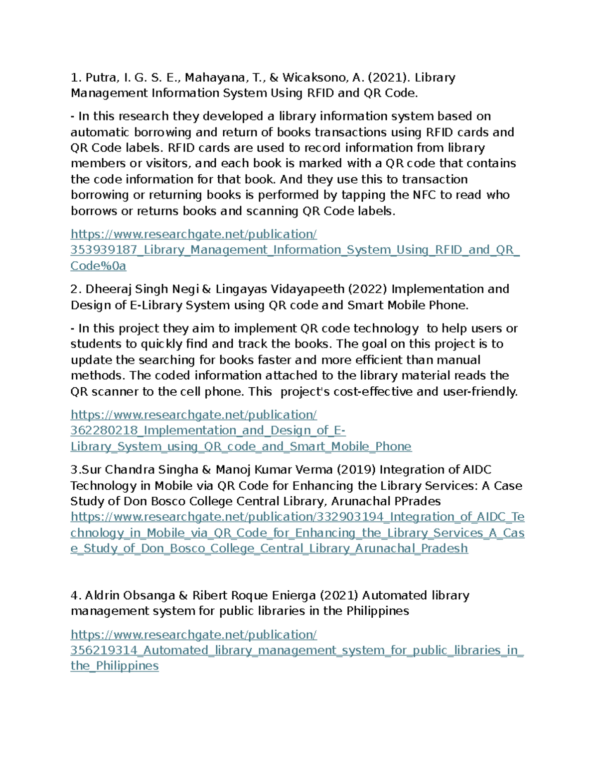 RRL for QR Code-Based Library Management Systems - Studocu