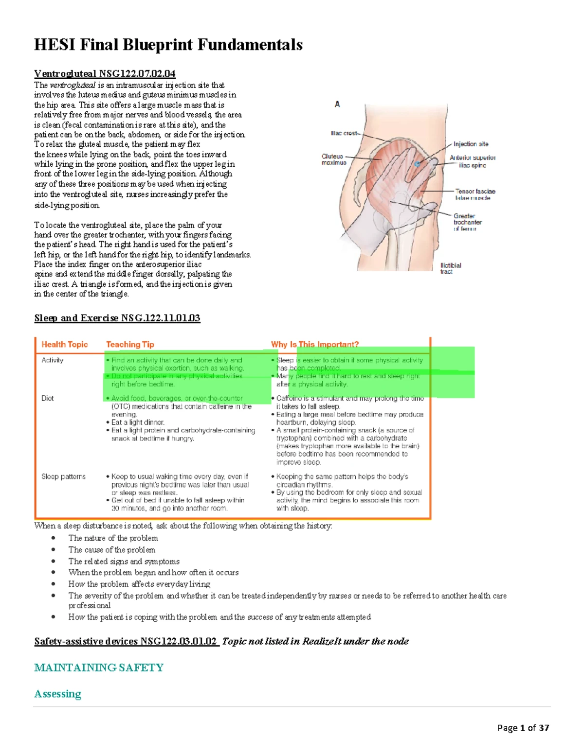 Shadow Health Robert Hall Mobility Care Plan - Focused Exam: Mobility ...