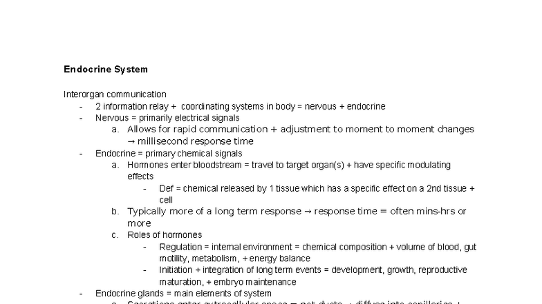 Endocrine System Overview: Functions, Hormones, and Glands (BIO 101 ...