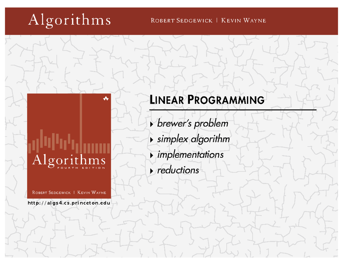 Linear Programming: Simplex Algorithm Overview (CS 99) - Studocu