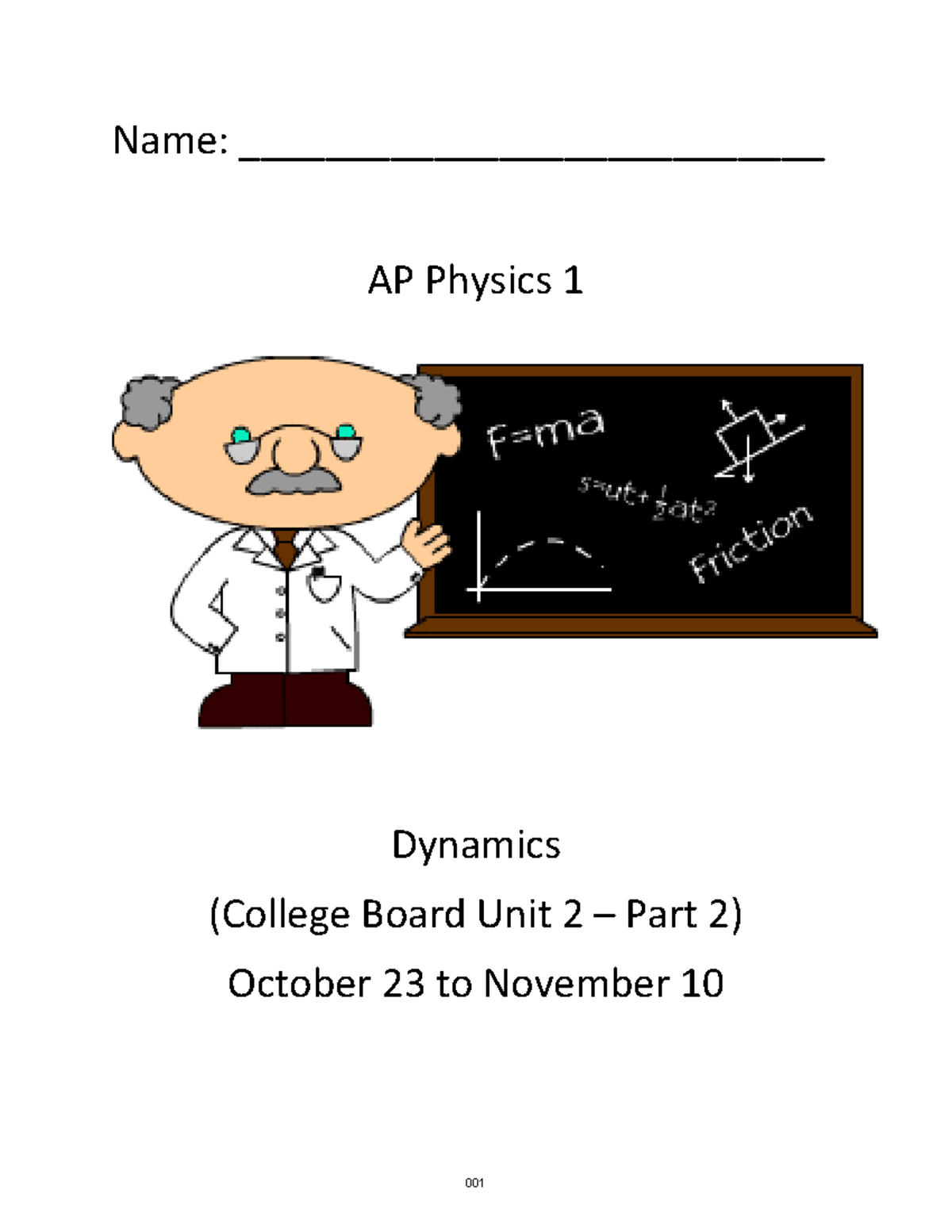 AP Physics 1 Dynamics: Laws of Motion & Free Body Diagrams - Studocu