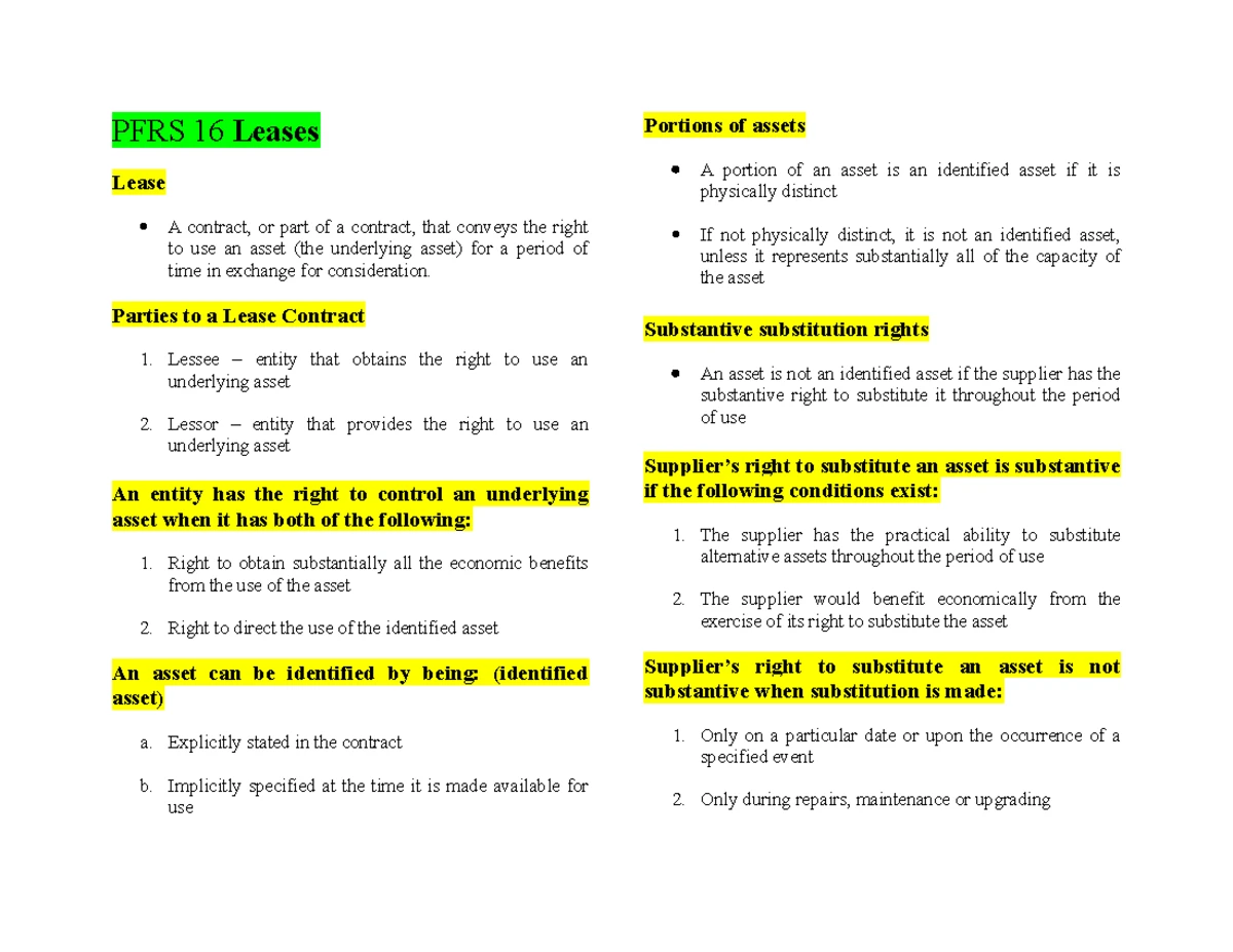 PFRS 2 Share- Based Payments - PFRS 2 SHARE-BASED PAYMENT I. NATURE ...