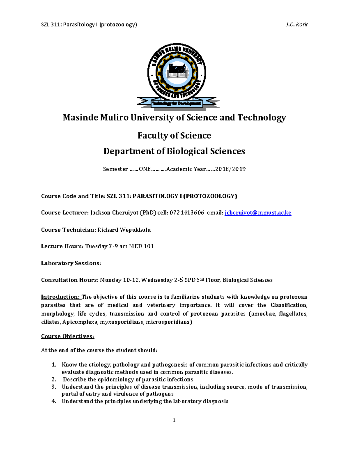 SZL 311 Final Exam Notes: Parasitology I Overview and Insights - Studocu