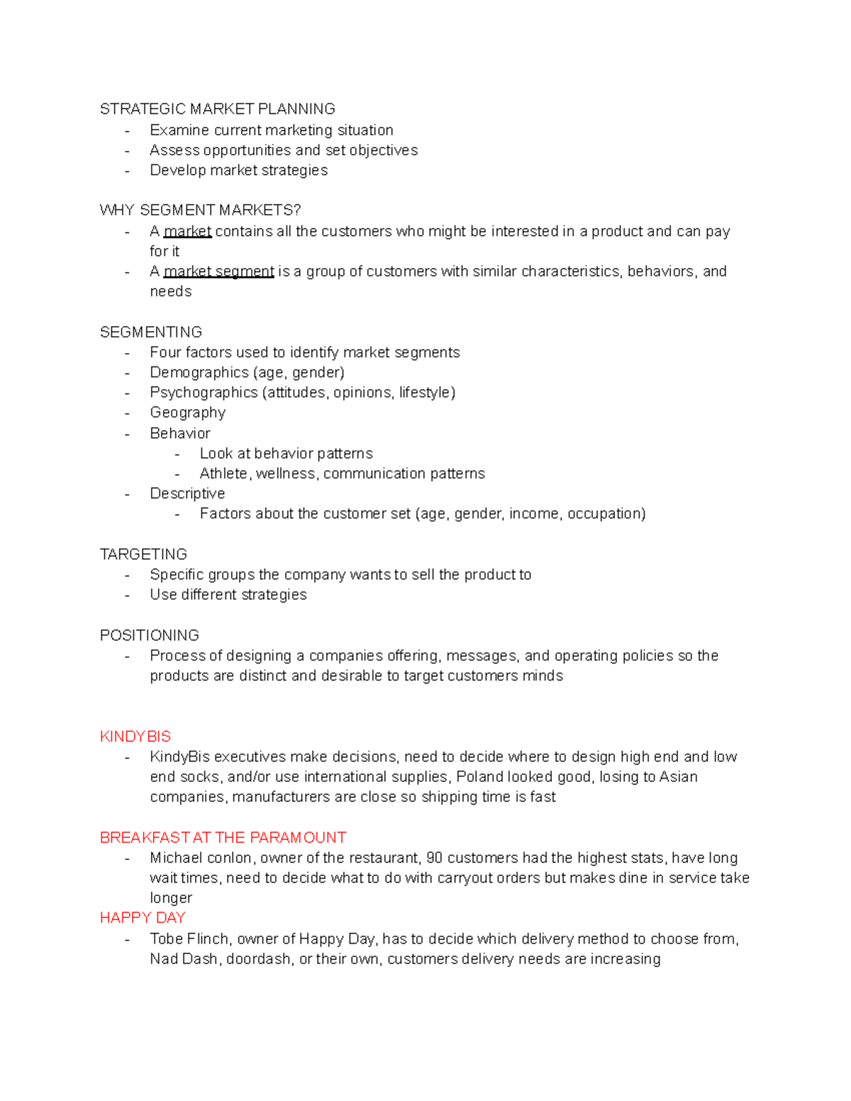 BA100 Test 2 Prep - Comprehensive Study Guide for Marketing Strategies ...