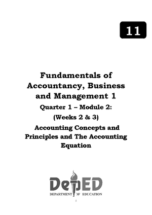 FABM 1 - Introduction to Accounting - Introduction to Accounting Part 1 ...