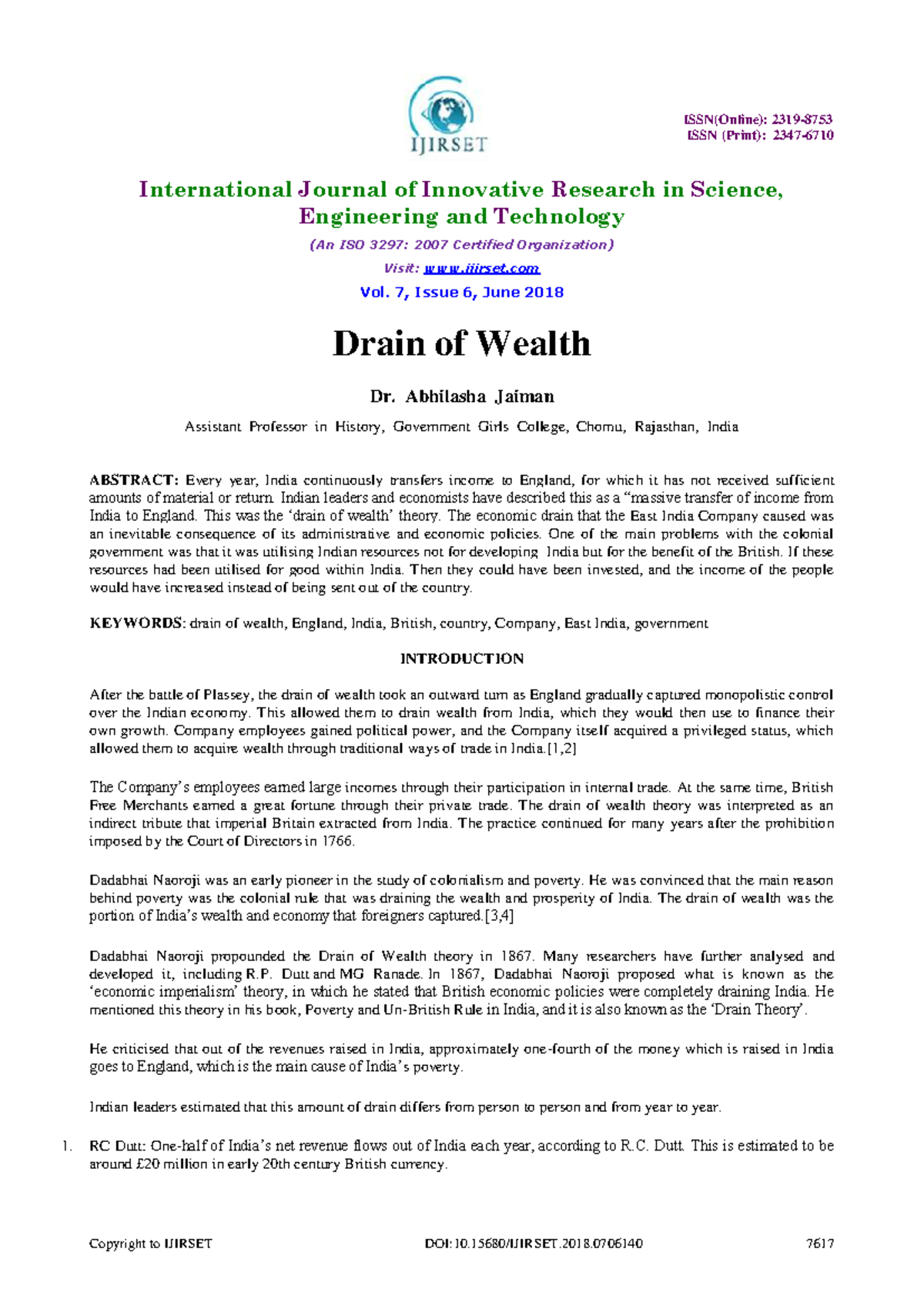Drain of Wealth Theory: Analyzing India's Economic Exploitation by ...