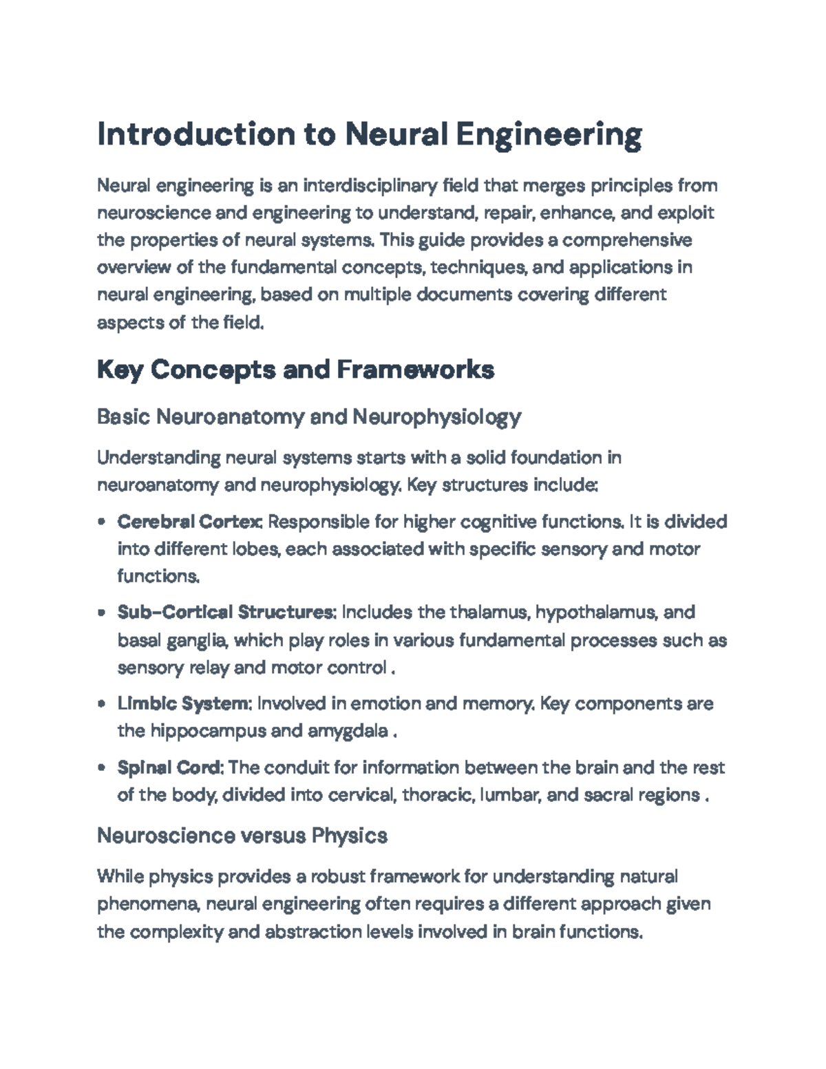 Comprehensive Guide to Neural Engineering Principles and Applications ...