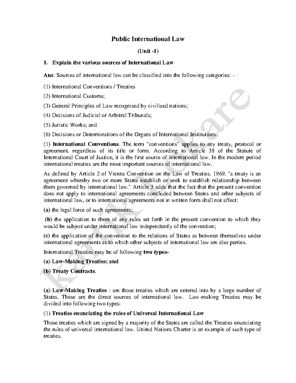 Intervention Meaning and its Legality under International Law ...