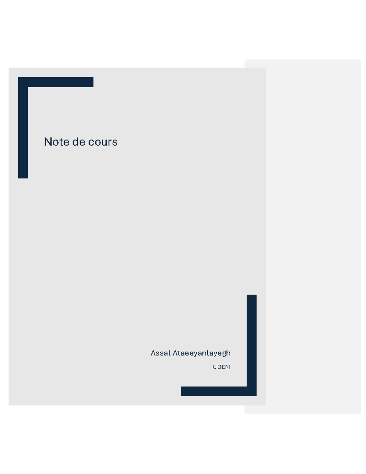 Cours UDEM: Droit Civil et Jurisprudence au Québec - Notes de Cours ...