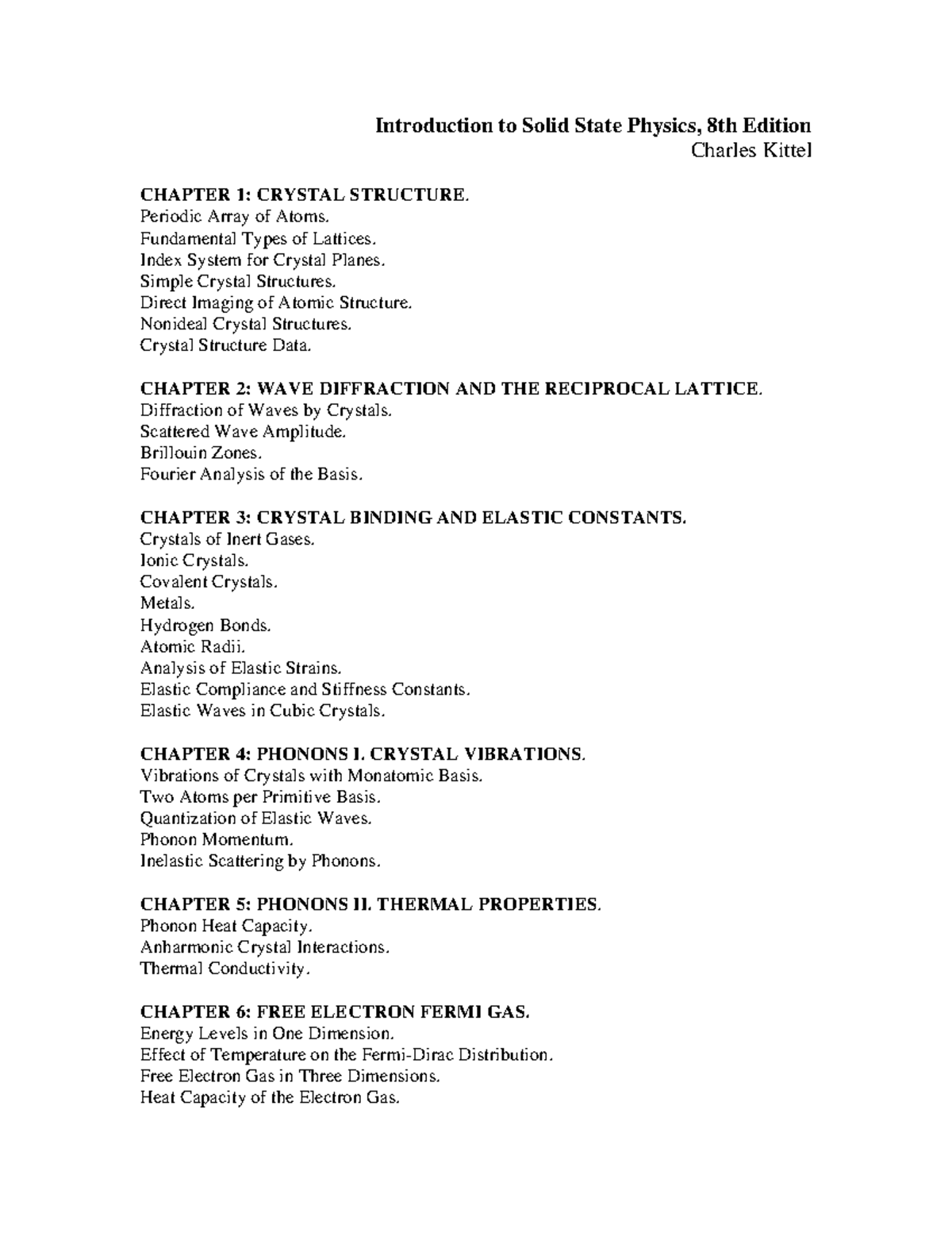 Final Exam Solutions for Solid State Physics (PHYS 3100) - Kittel 8th ...