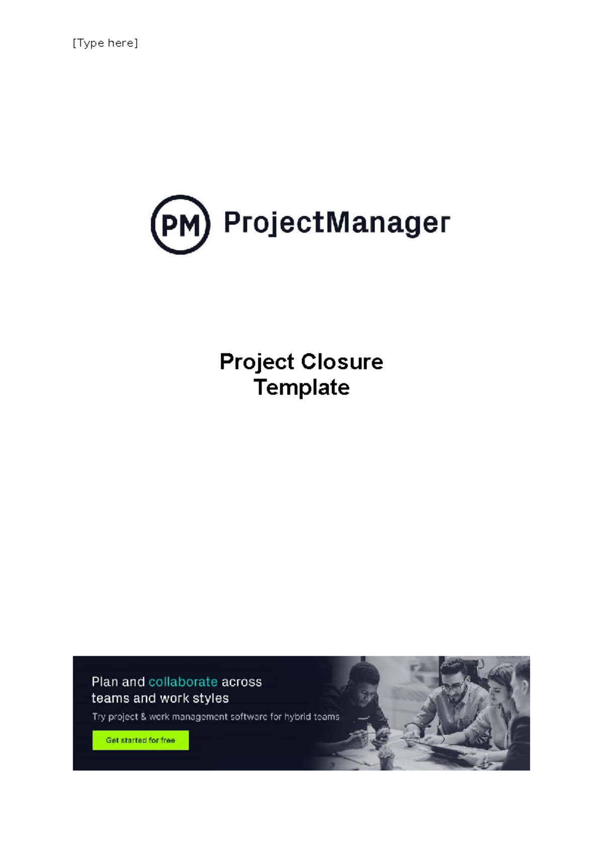 D3 Project Manager - Project Closure Report Template - Studocu