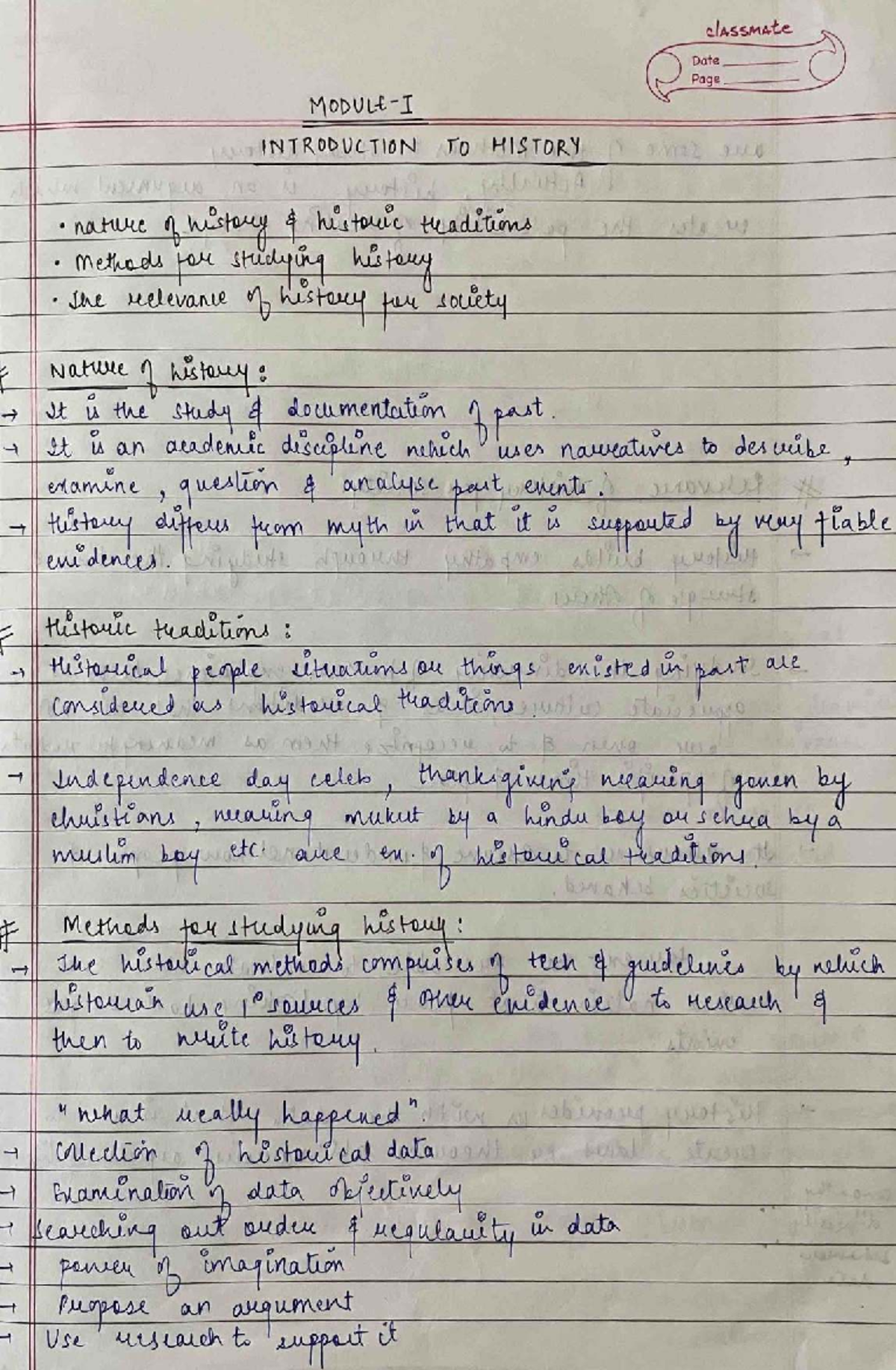 History - ATB: Introduction Notes and Key Concepts - Studocu