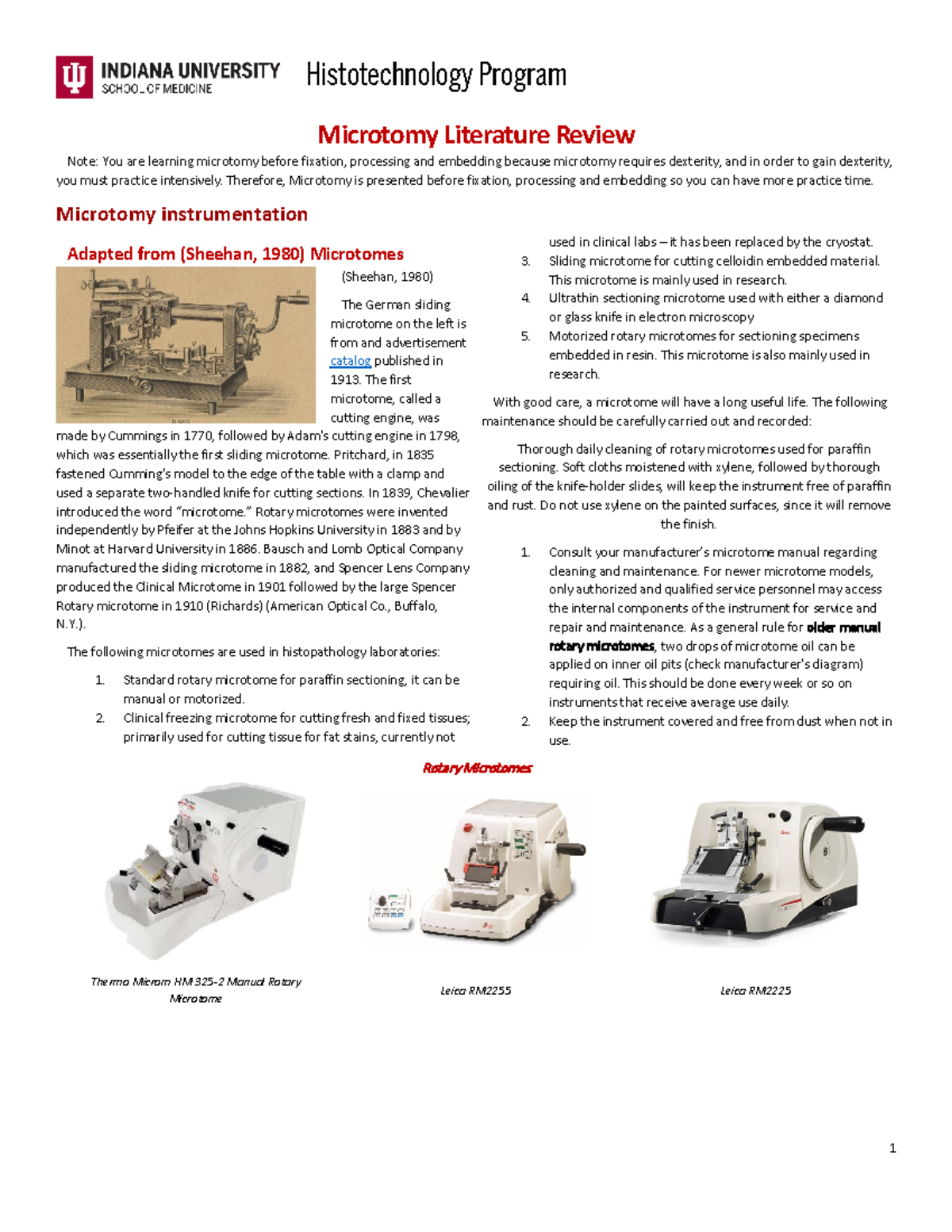 Microtomy Techniques and Troubleshooting in Histotechnology Program ...