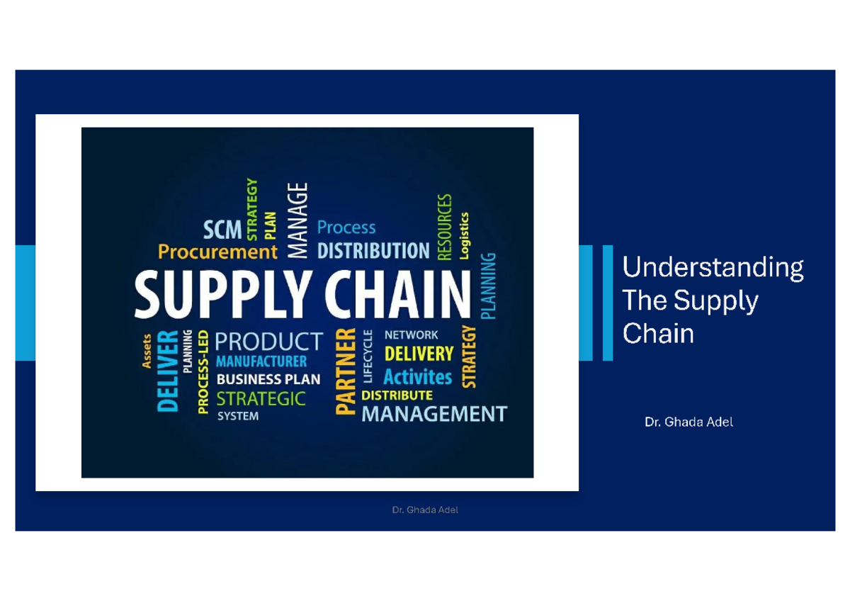 Understanding The Supply Chain - SCM Process Procurement DISTRIBUTION ...