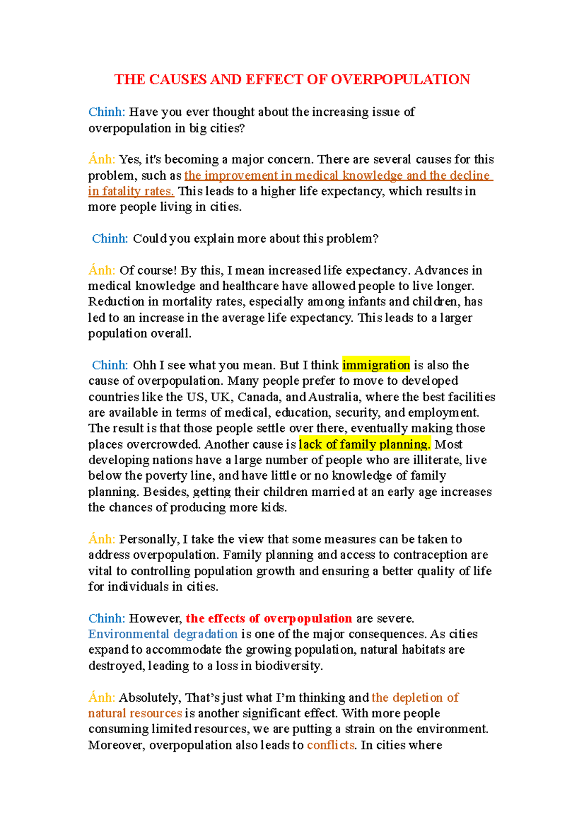Causes & Effects of Overpopulation: Key Insights & Solutions - Studocu