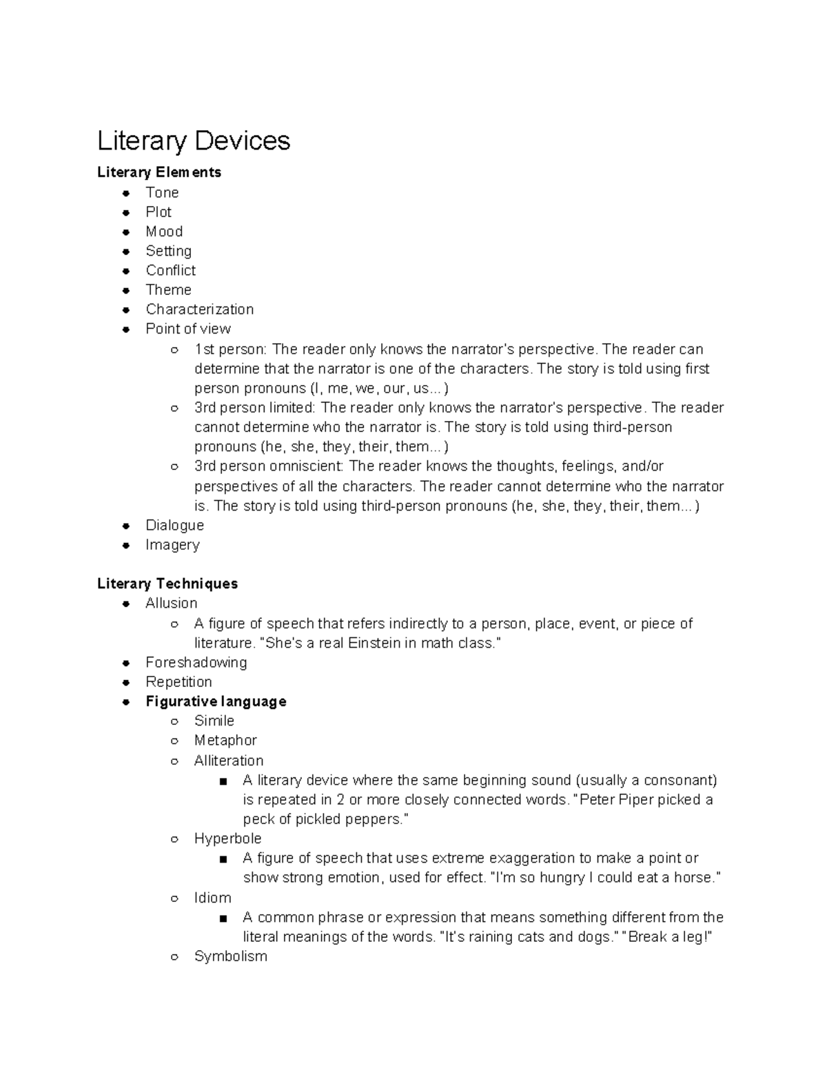 Literary Forms & Contexts: A Comprehensive Overview of Lit. - Studocu
