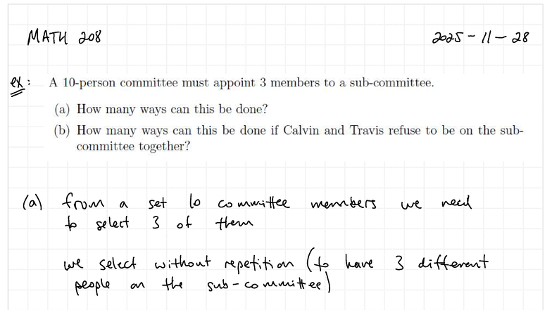 MATH 208 Lecture Notes: Basics of Probability Concepts - Studocu
