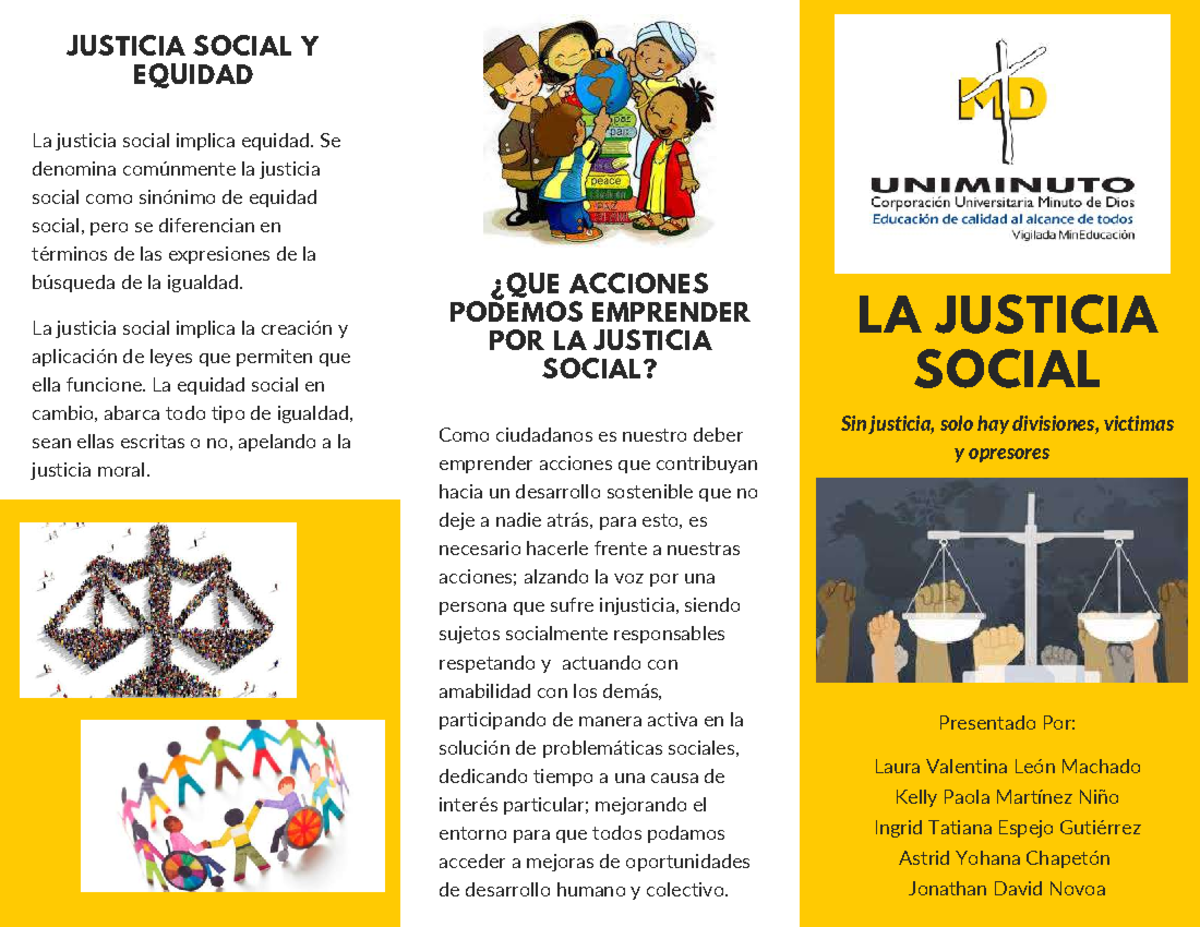 Folleto LA Justicia Social - ¿QUE ACCIONES PODEMOS EMPRENDER POR LA ...