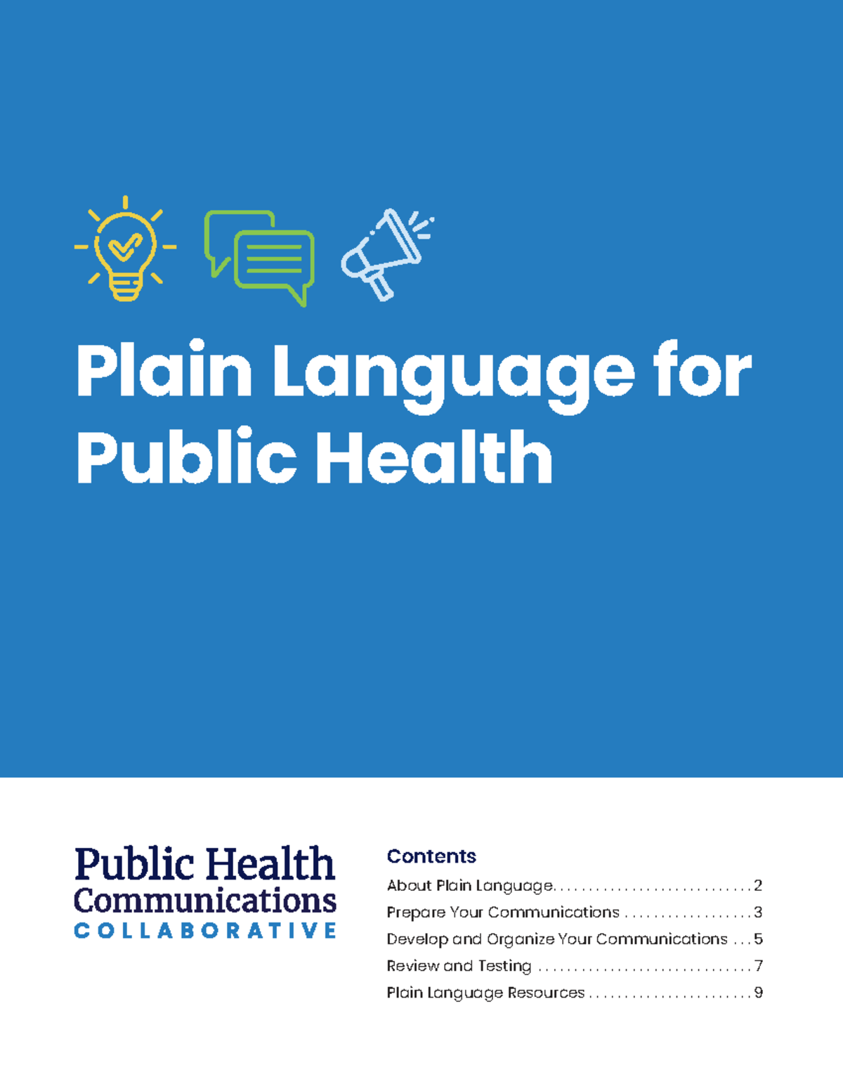 PHCC Plain Language Guide for Effective Public Health Communication ...