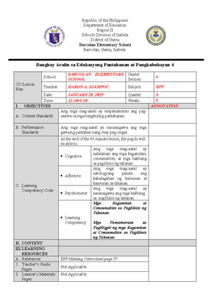 A Detailed Lesson Plan for Multigrade Class in English 1-2 Final - A ...