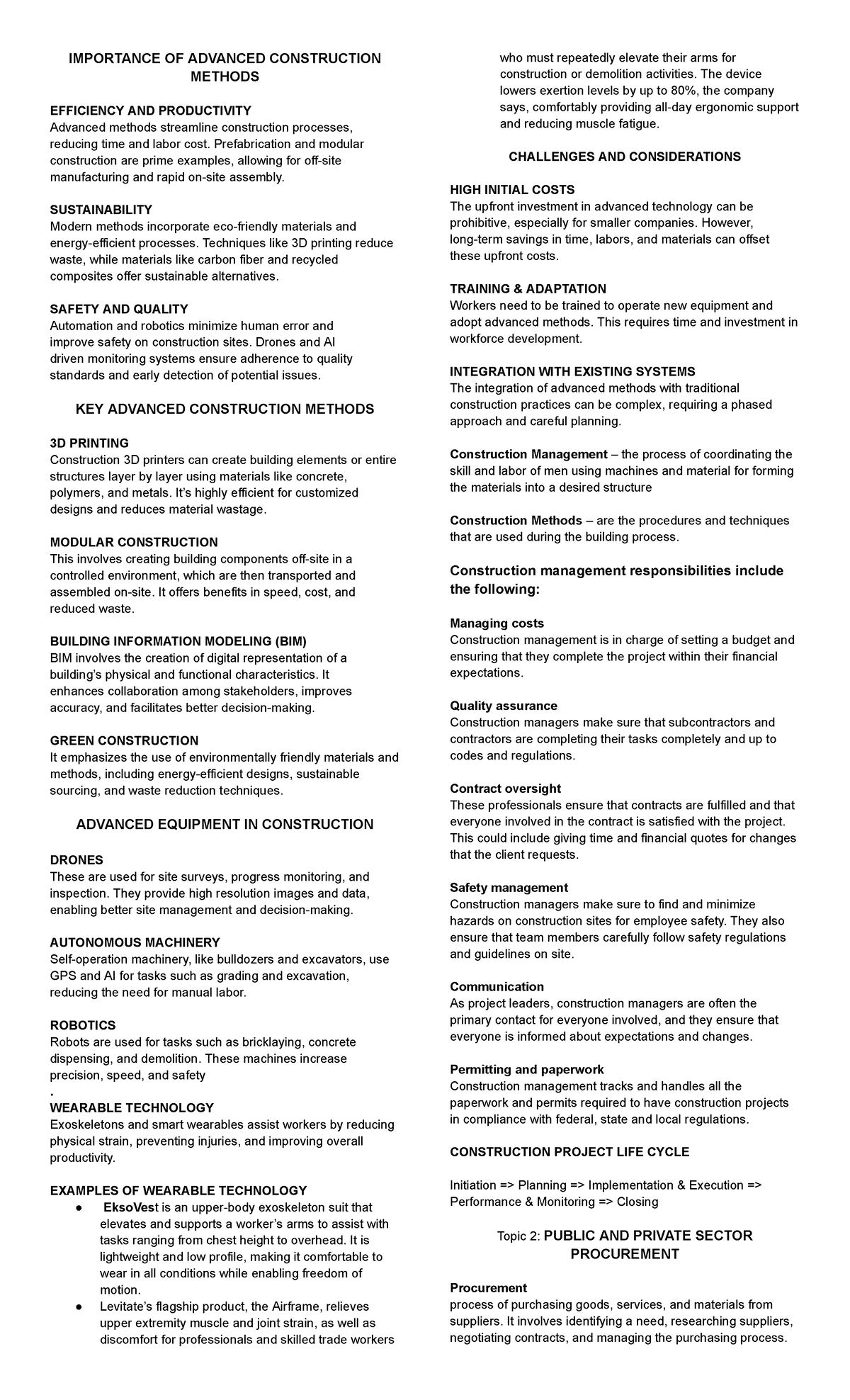 CETS 3 - Advanced Construction Methods: Efficiency, Safety ...
