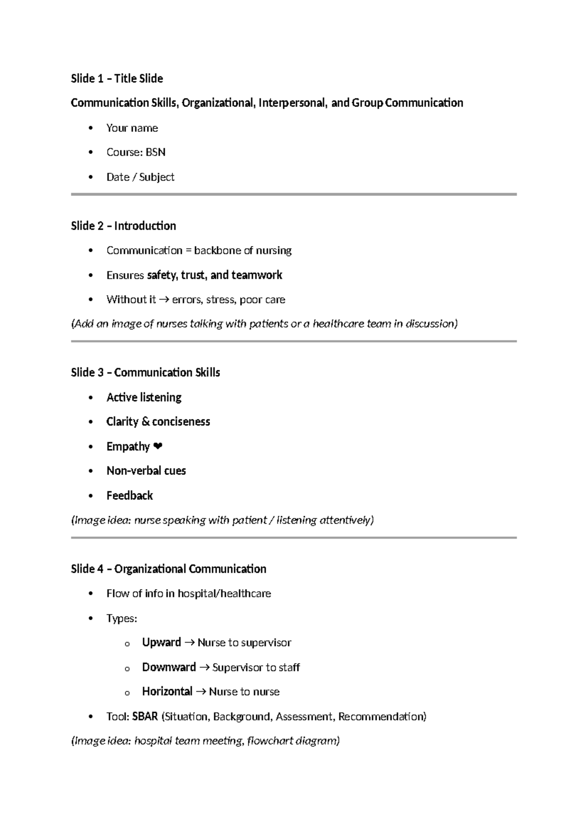 BSN Communication Skills: Essential for Nursing Success - Studocu