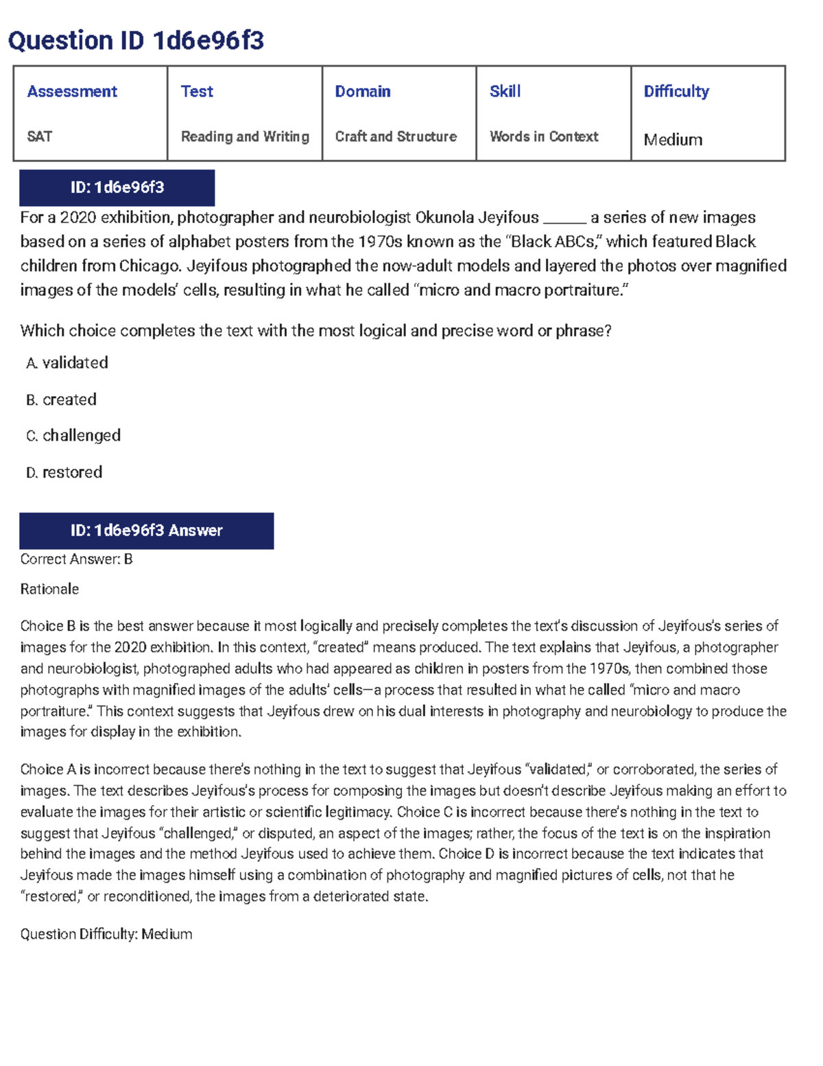 SAT Reading & Writing Practice: Analyzing Text Structures and ...