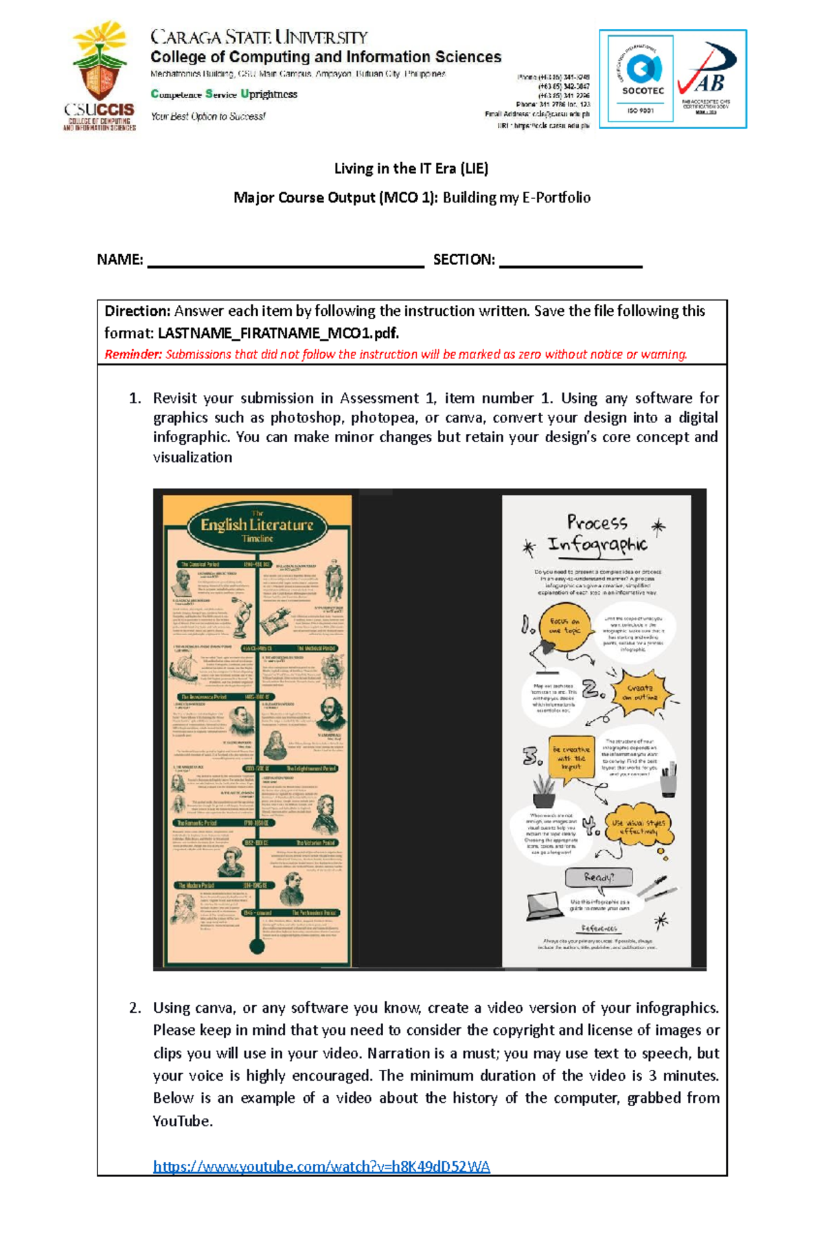 LIE MCO 1 - NNKL - Major Course Output (MCO 1): Building my E-Portfolio ...