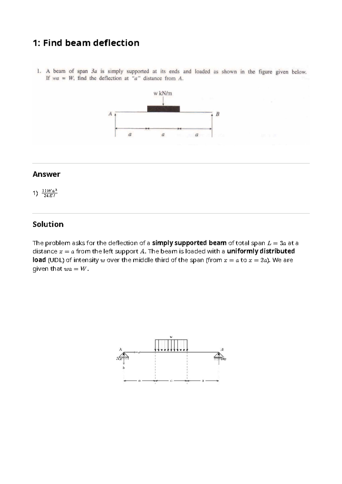 GPAI 20260511 Simply Supported Beam Deflection Analysis - Studocu