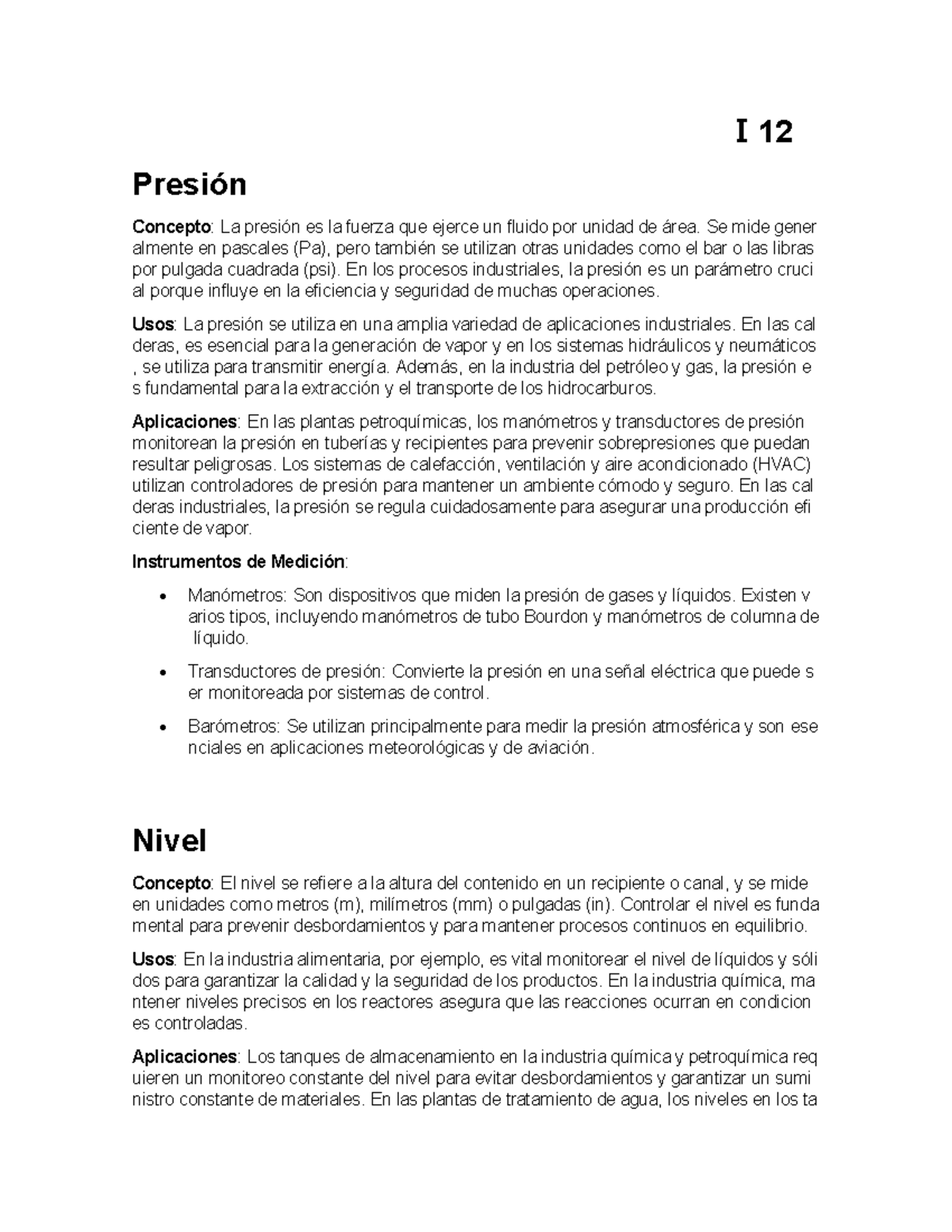Apuntes de Trabajo Industrial: Conceptos Clave y Aplicaciones Ⅰ12 - Studocu