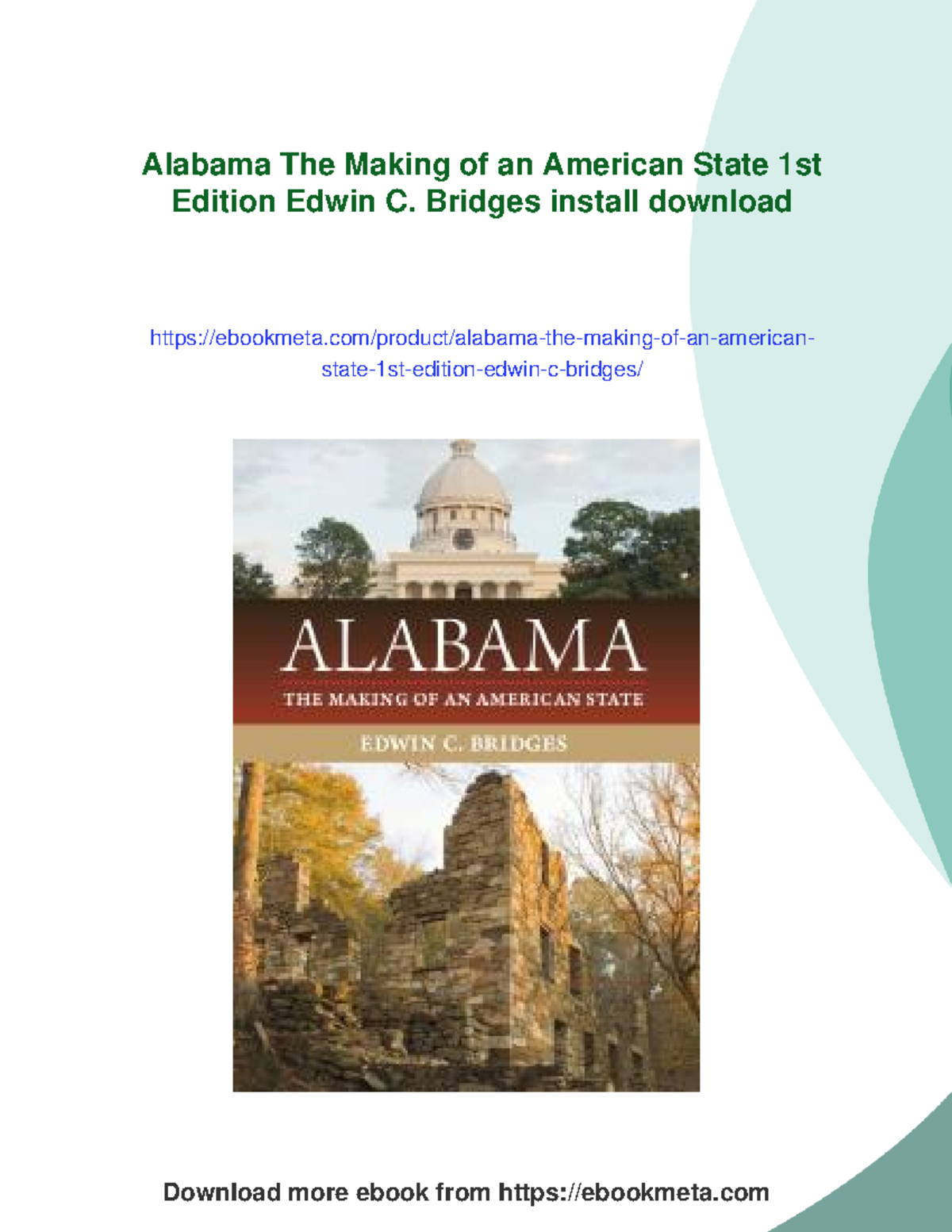 Alabama: The Making of an American State - A Historical Overview - Studocu