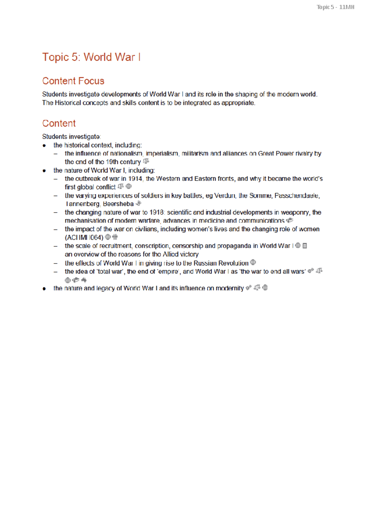 World War I: Historical Context and Key Themes (11MH) - Studocu