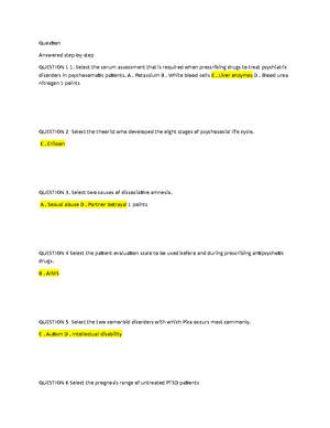 CH NRNP 6635 Week 4 Assignment - Running header: Assessing and Diagnosing Patients with Anxiety ...