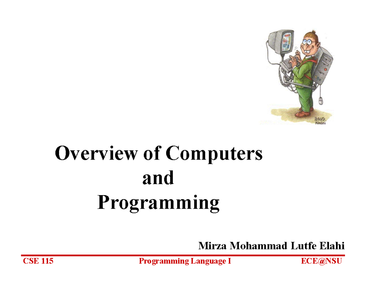 Ch01 overview - About number system- from MLE - Overview of Computers and Programming Mirza ...