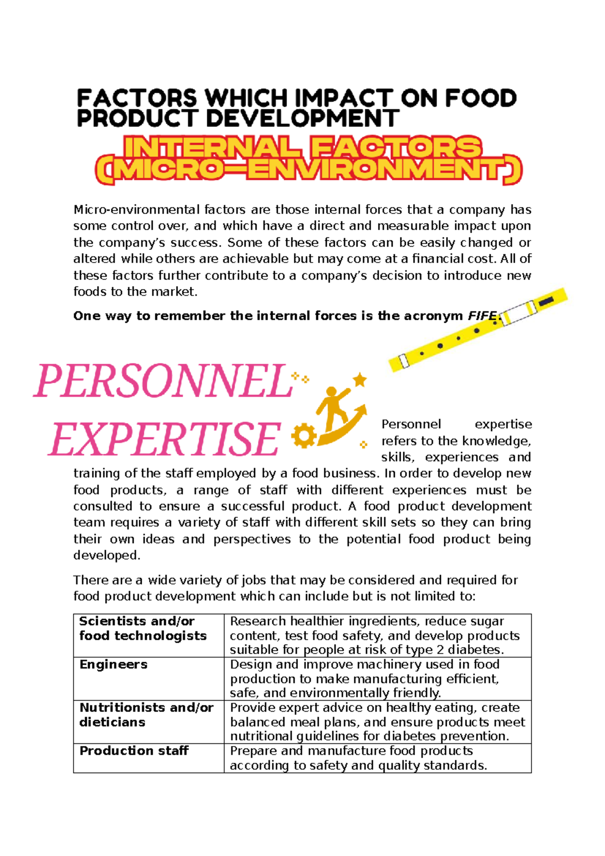 Internal Factors Impacting Food Product Development: A Comprehensive ...