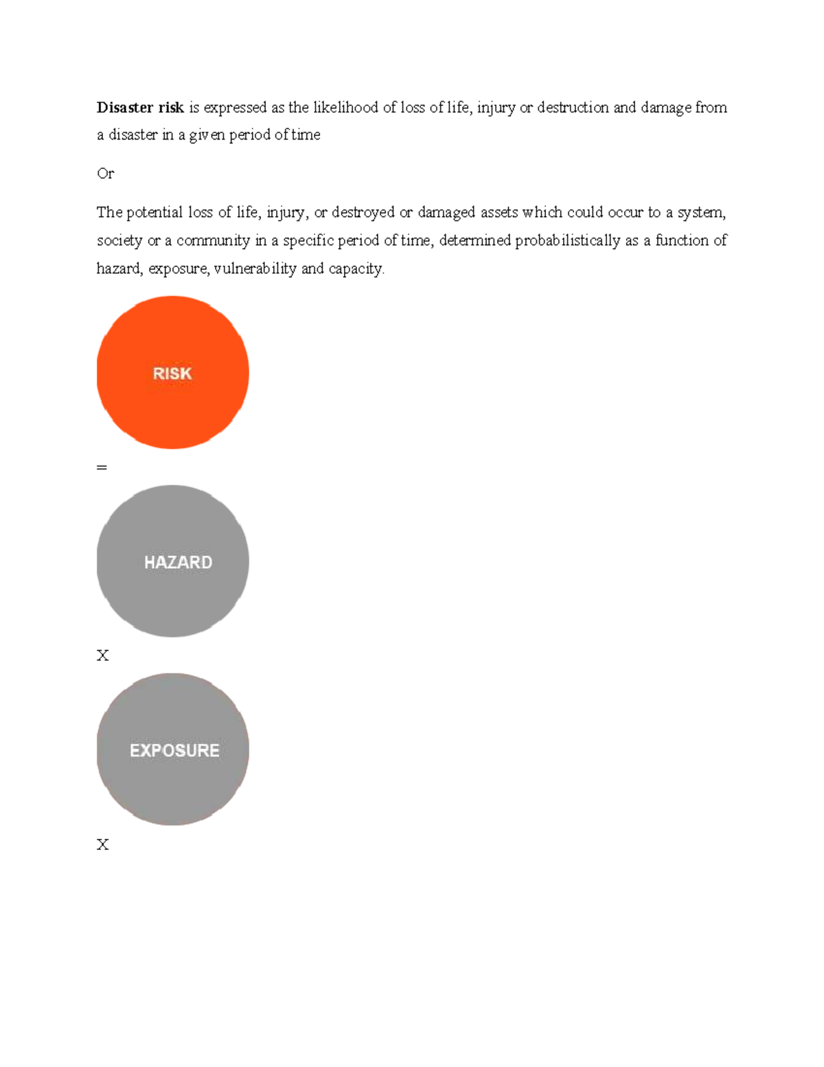 Disaster Risk Management Notes: Understanding Hazards & Vulnerability ...